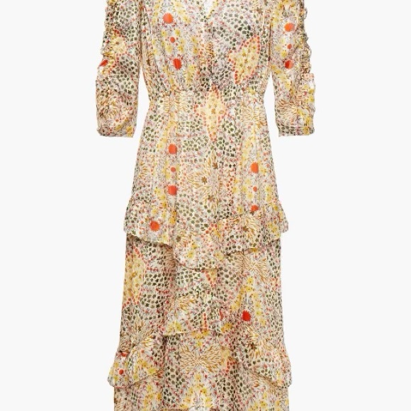 ba&sh | Dresses | Bash Midi Maxi Dress Shiny Floral | Poshmark